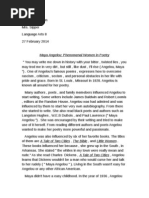 Maya Angelou Life Quiz | PDF | Maya Angelou