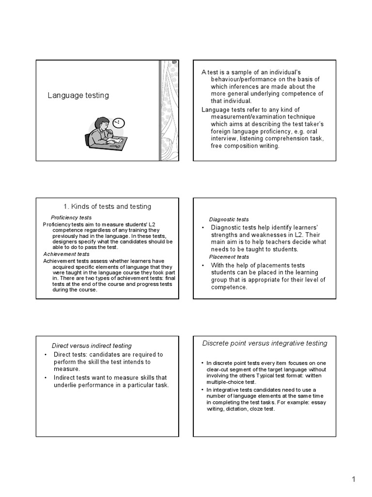 Language Testing | PDF | Validity (Statistics) | Test (Assessment)