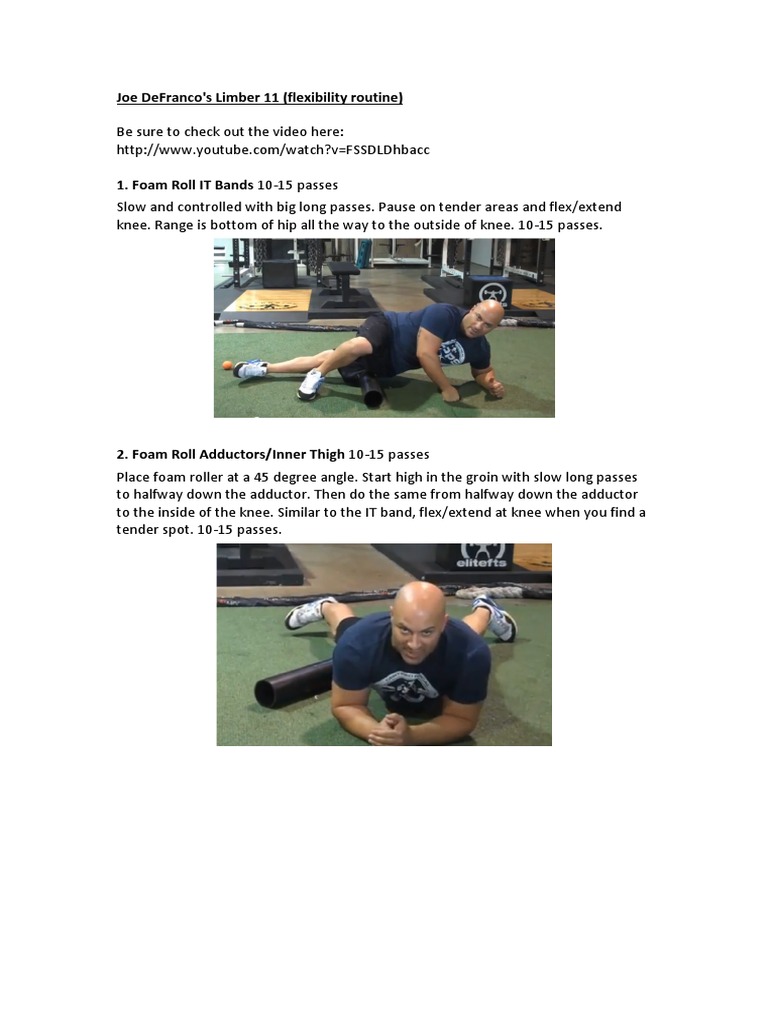 Joe DeFranco's Limber 11 | PDF | Primate Anatomy | Joints