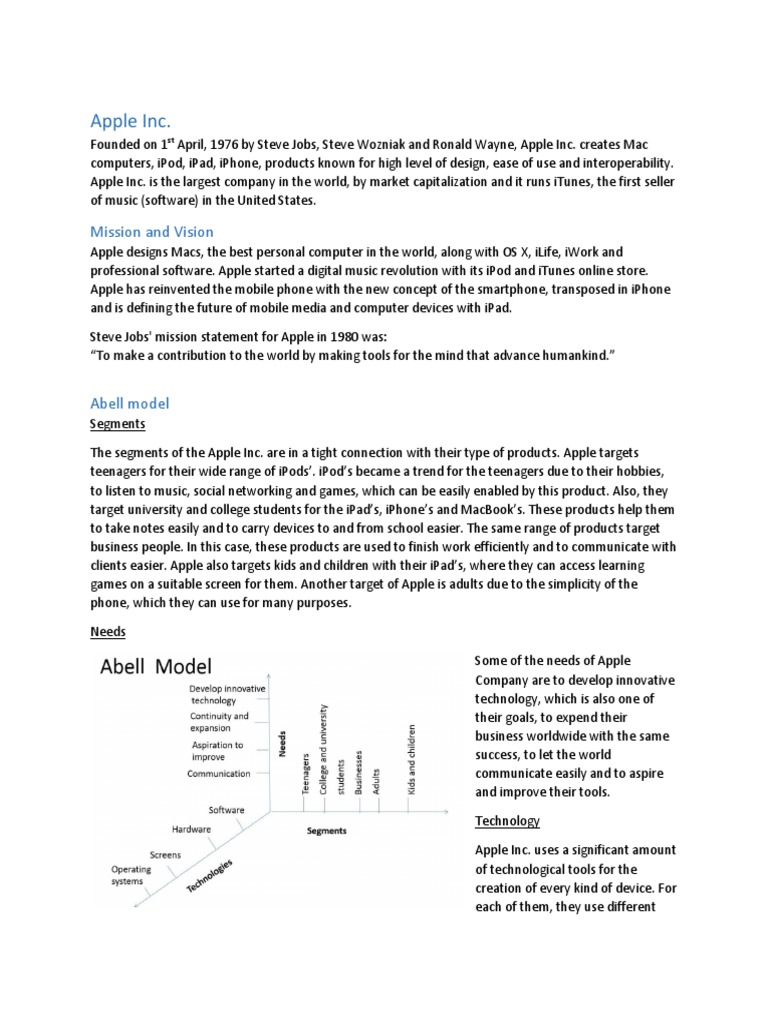 Apple Inc | PDF | Apple Inc. | Market Segmentation