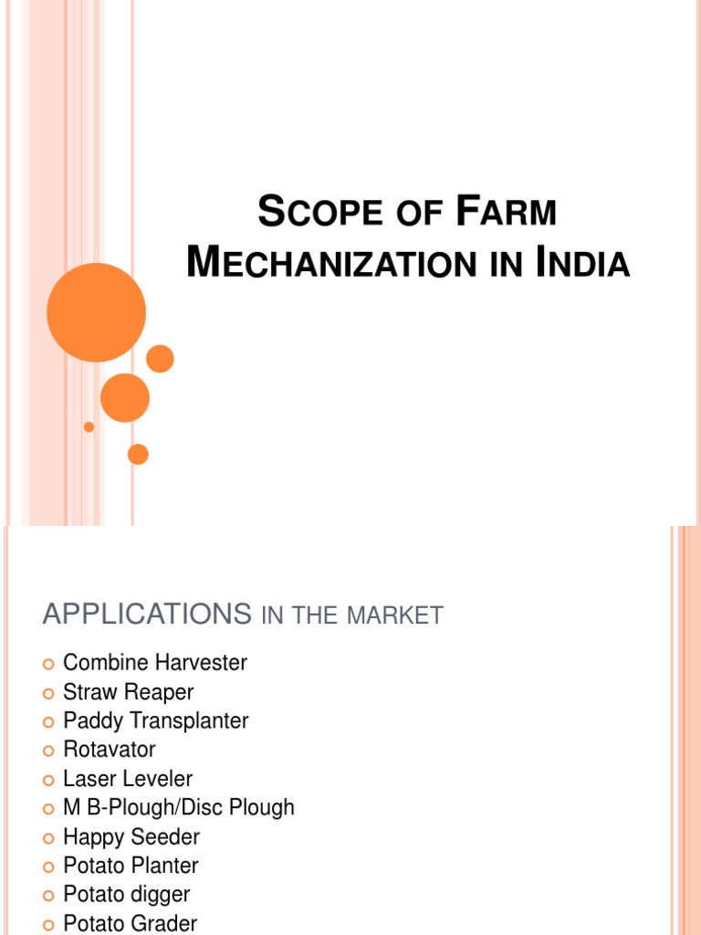 Farm Mechanization in India - Jujhar | PDF | Sugarcane | Land Management