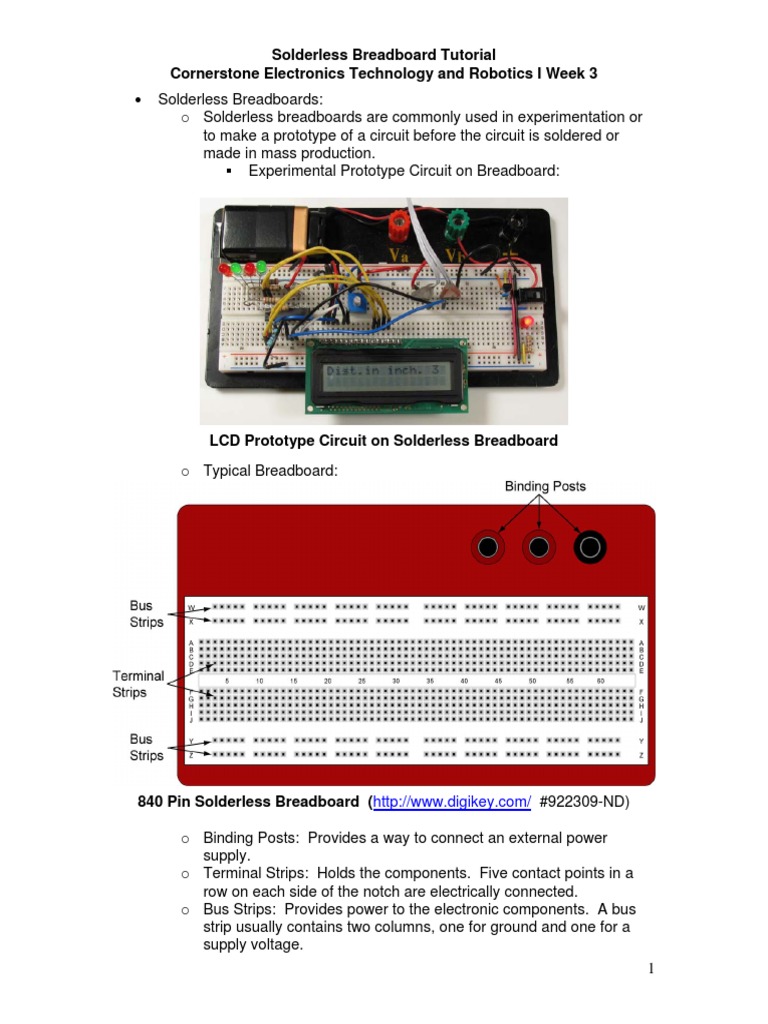 Solderless Breadboard Tutorial Guide | PDF | Electronic Design ...