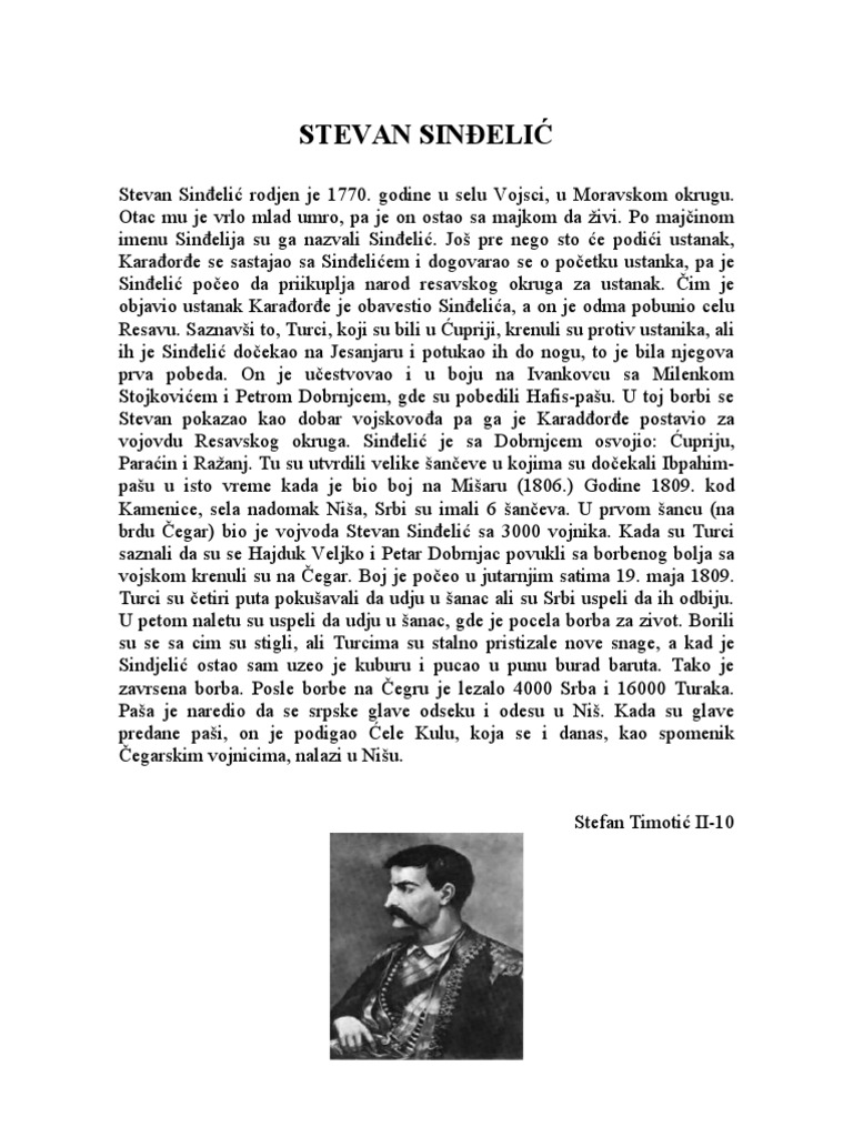 Stevan Sinđelić | PDF