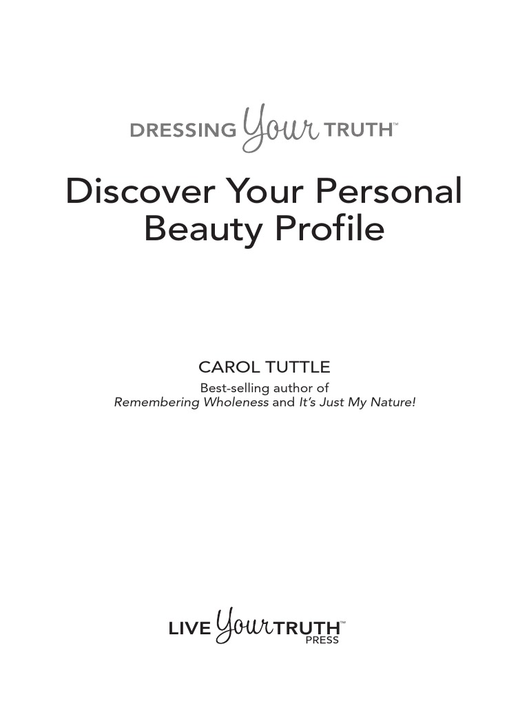 Discover Your Personal Beauty Profile Part 1 | PDF | Body Image | Fashion