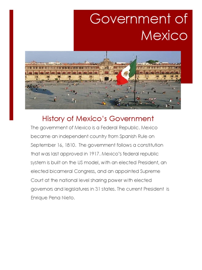 Overview of Mexico's Government Structure | PDF