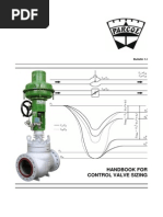 Masoneilan Control Valve Sizing Guide | PDF | Valve | Fluid Dynamics