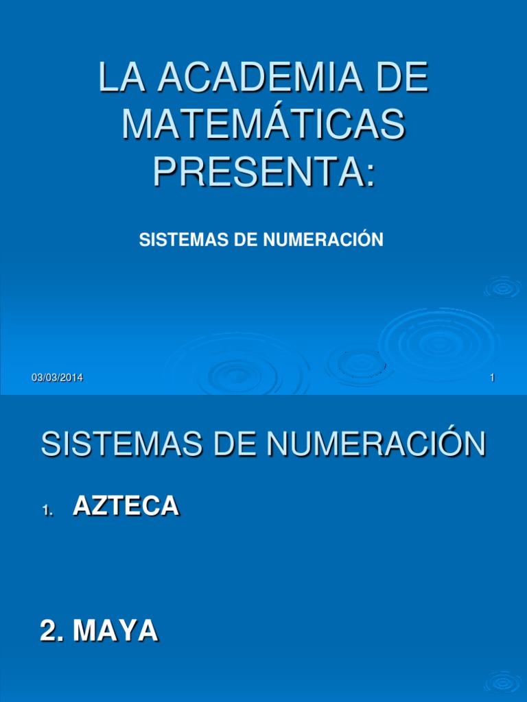 Sistemas de Numeración Azteca y Maya | PDF | azteca | México