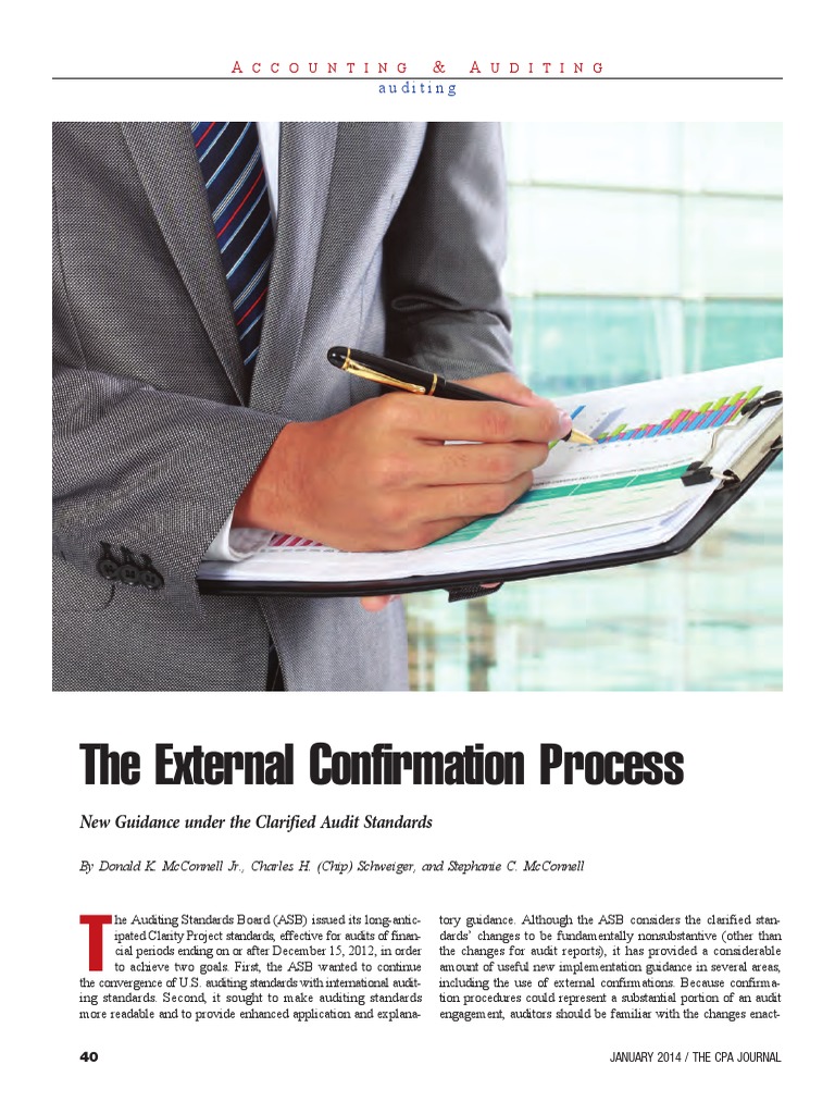 CPA Journal.the External Confirmation Process | Audit | Authentication
