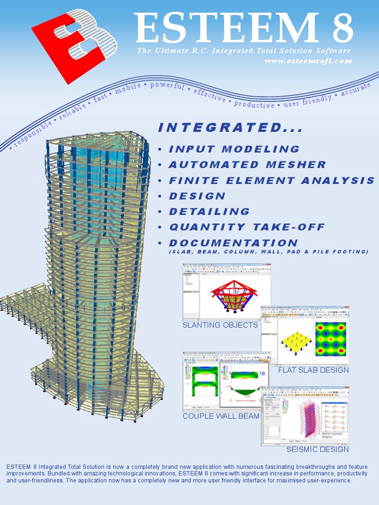 Esteem 8 Brochure Revised | Beam (Structure) | Finite Element Method