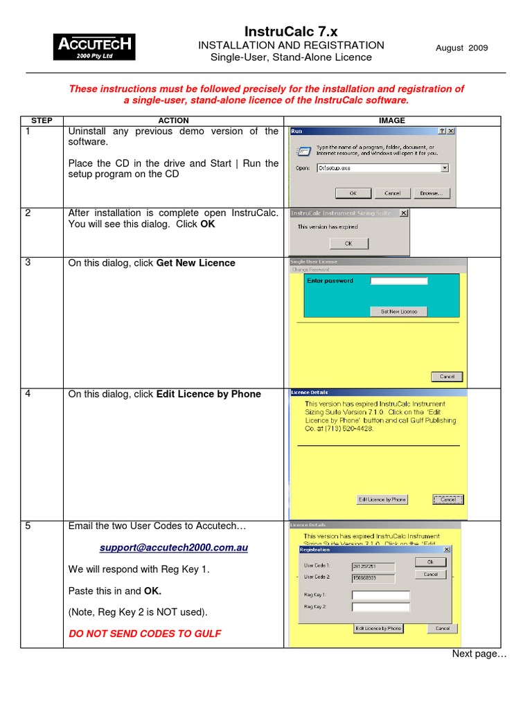 InstruCalc 7.x Setup Guide | PDF | Business