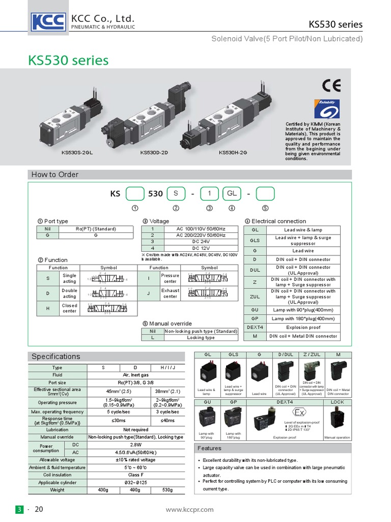 KS530 | PDF | Valve | Electrical Connector