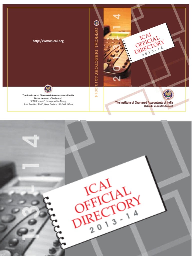 29833ICAI Official Directory 2013 14 | PDF | Accounting | Business