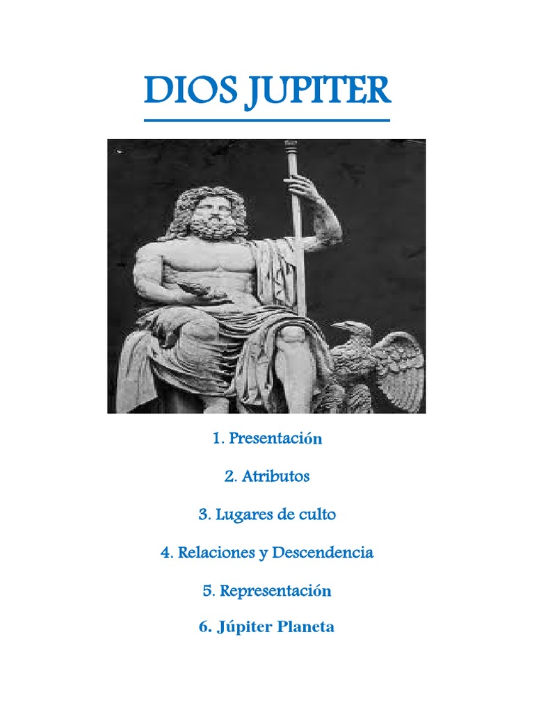 Júpiter: Rey de los Dioses Romanos | PDF | Júpiter (mitología) | Politeísmo