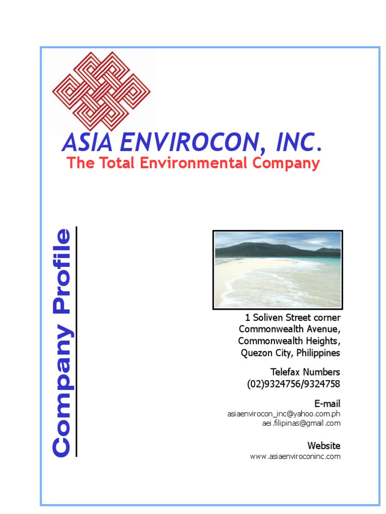 Envirocon Logo Asia Envirocon Company Profile | PDF | Metro Manila