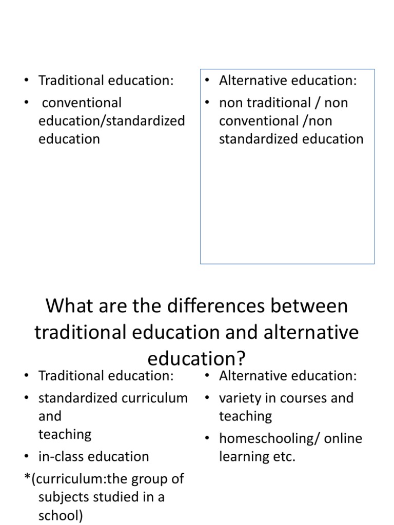 Alternative Education | PDF | Alternative Education | Homeschooling