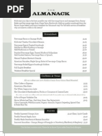 Doorknob Menu | PDF | Food And Drink | Cooking