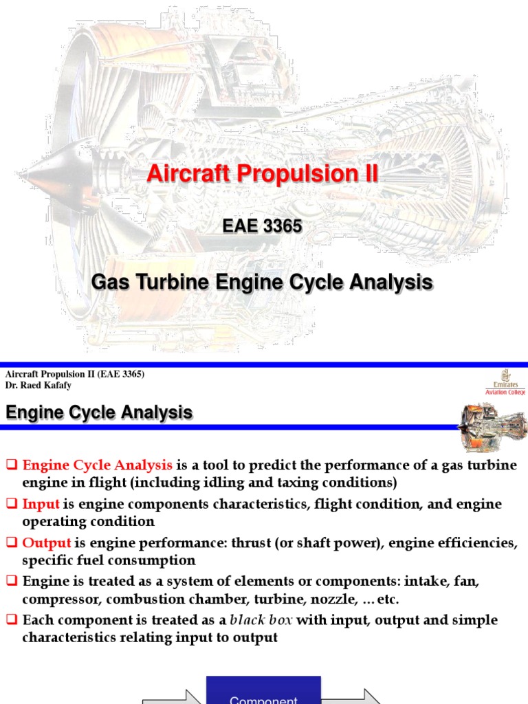 Aircraft Propulsion II: Gas Turbine Engine Cycle Analysis | PDF | Turbine | Gas Compressor
