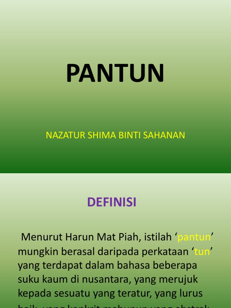 Konsep Pantun Melayu | PDF