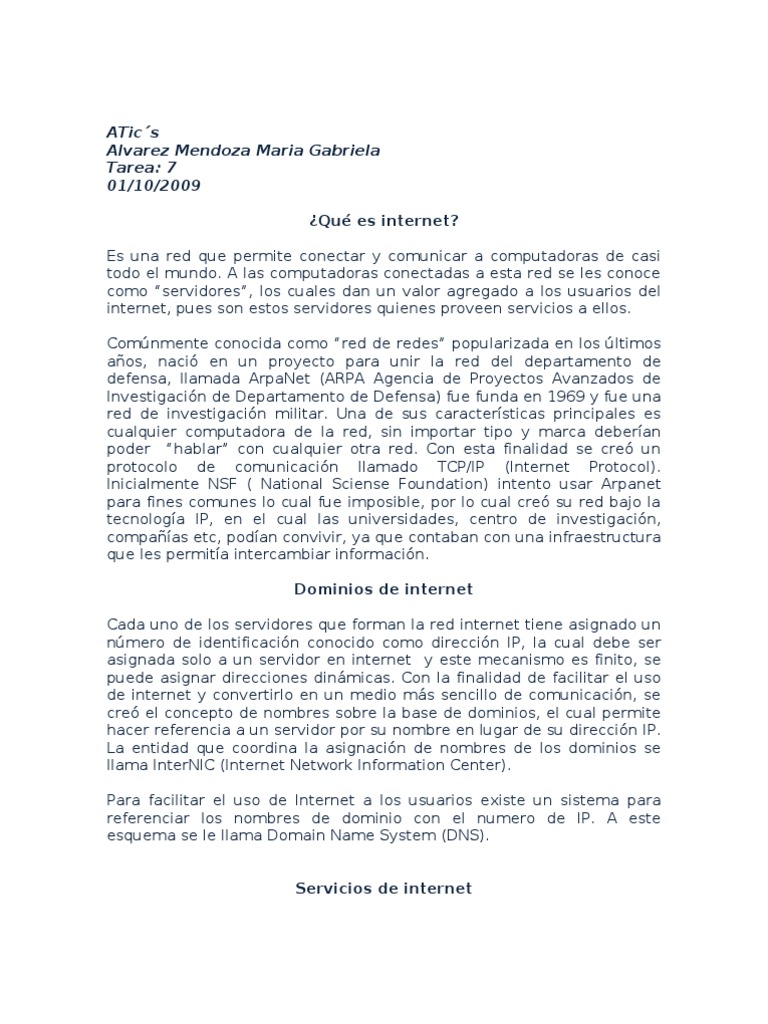 Que Es Internet | PDF | Internet | Red de computadoras