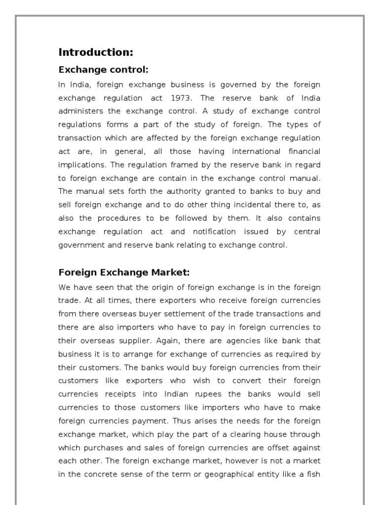 Export Import | PDF | Foreign Exchange Market | Market (Economics)