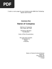 Business Plan Template : Professional Business Plan