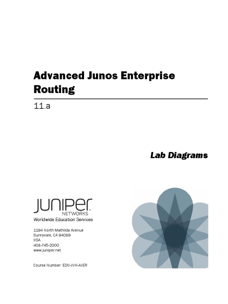 Advanced Junos Enterprise Routing: Lab Diagrams | PDF | Routing | Trademark