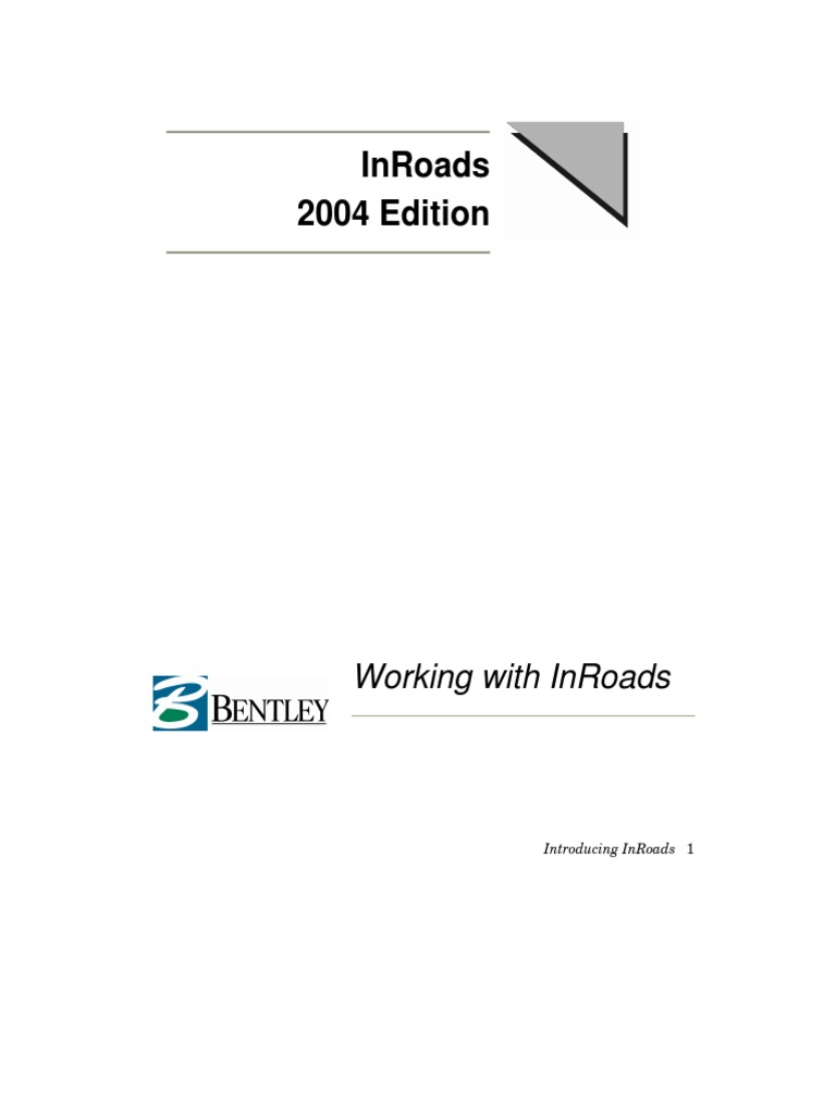 InRoads V8.8 Tutorial | PDF | Computer Aided Design | Websites