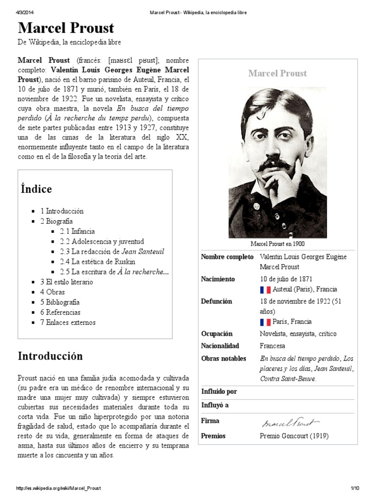 Proust | PDF | Marcel Proust