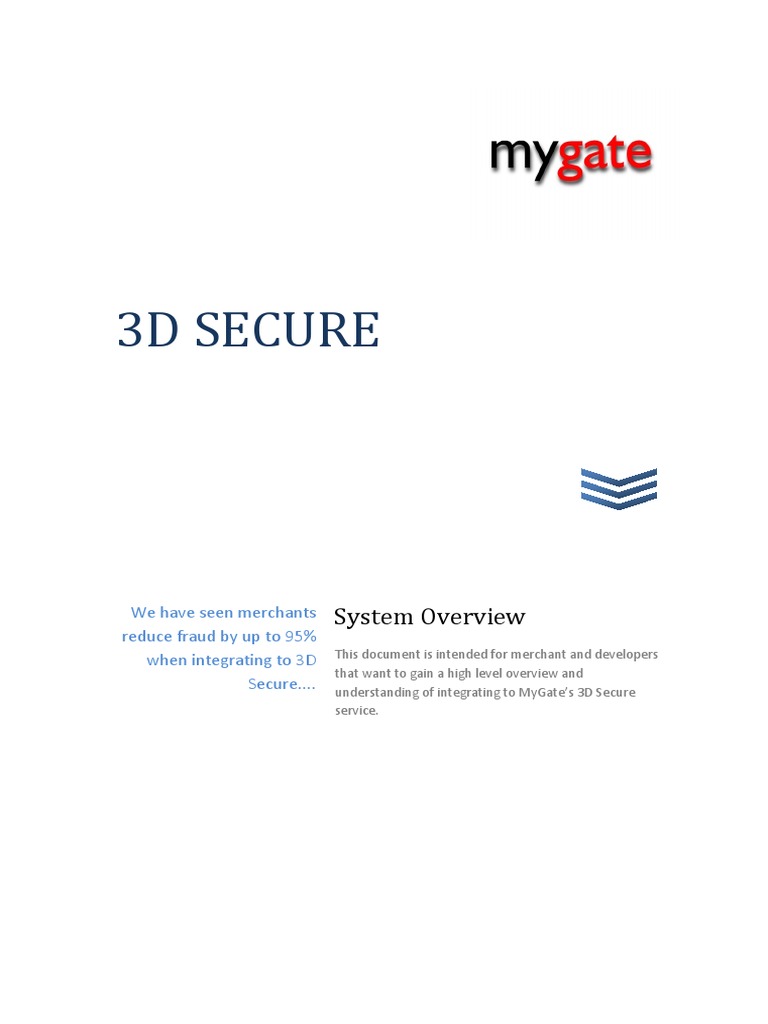 3D Secure: System Overview | PDF | Business