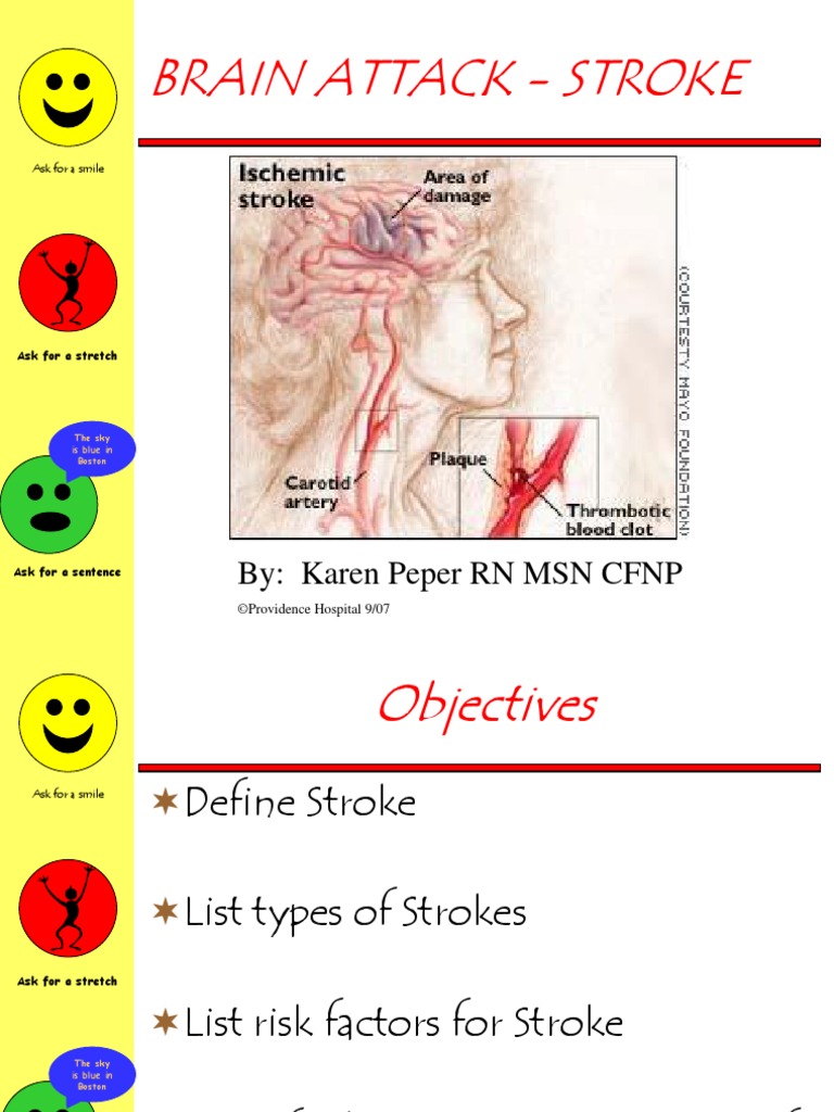 Brain Attack Definition An Did of Stroke Present A It On | PDF