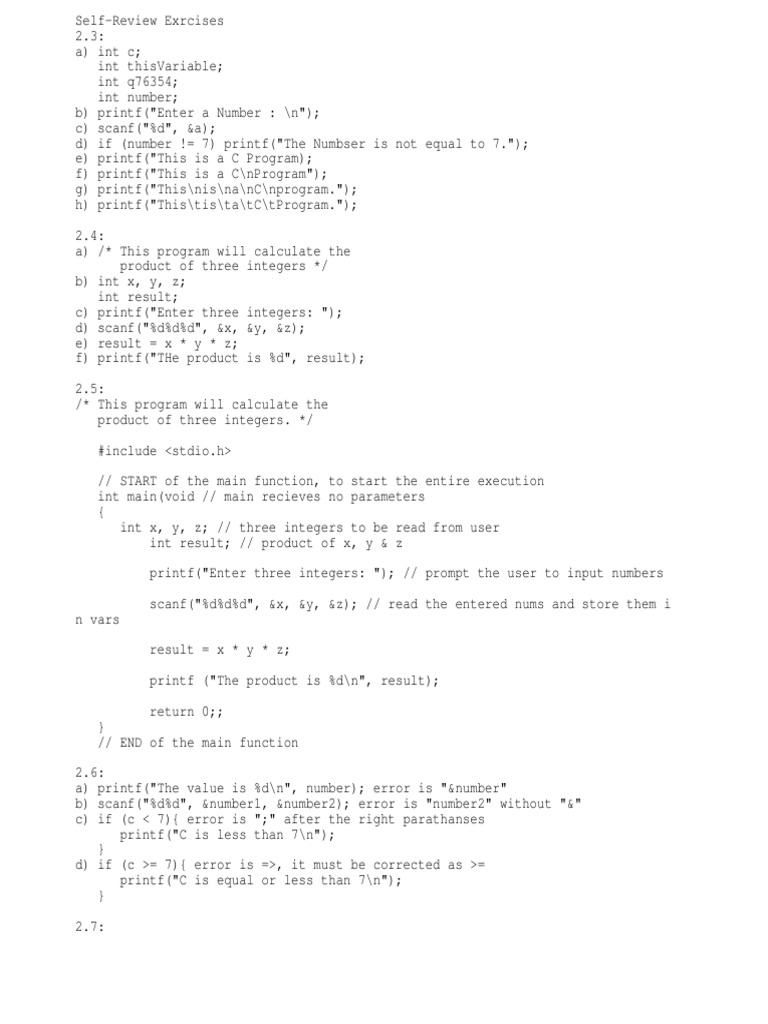Chapter2 Introduction To C Programming Pdf C Programming Language Integer Computer