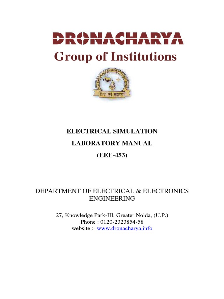 Electrical Simulation Lab Manual Ivsem | PDF | Rectifier | Logic Gate