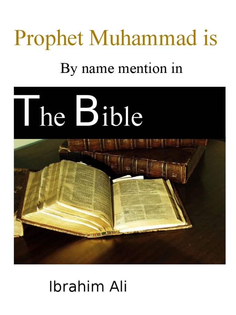 Prophet Muhammad PBUH Is by Name Mentioned in The Bible | PDF ...