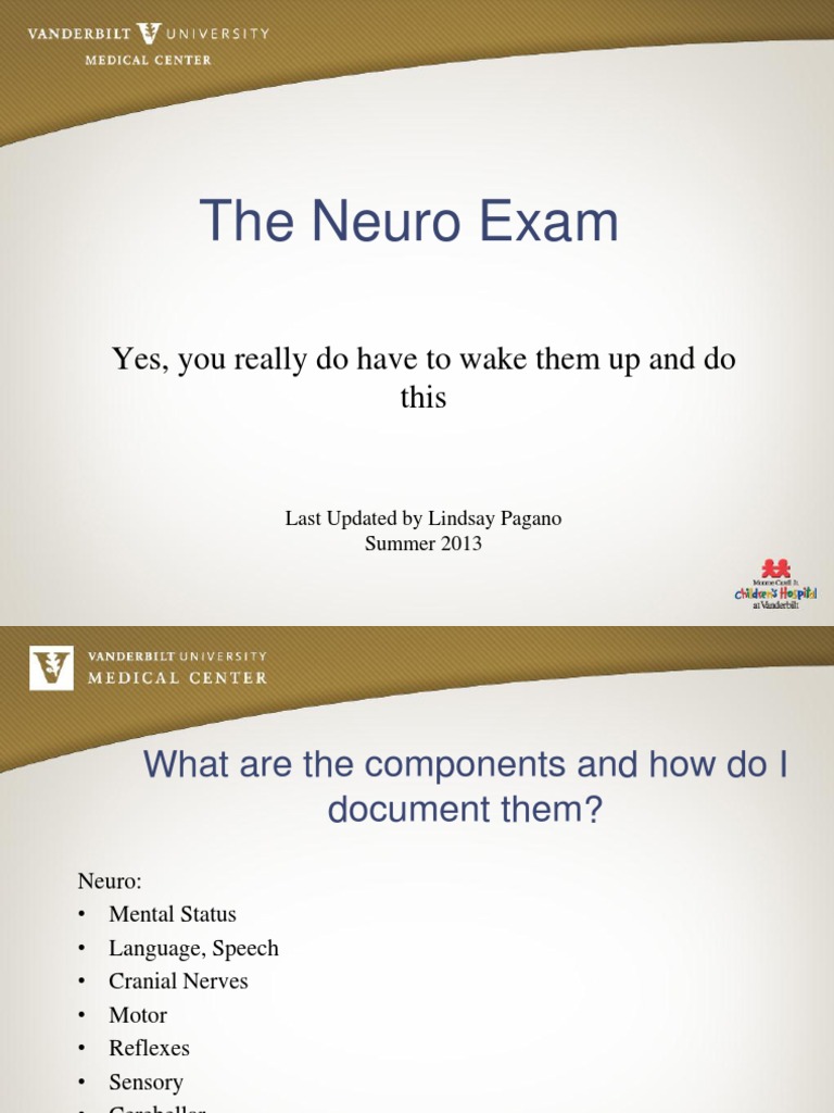 The Neuro Exam: Yes, You Really Do Have To Wake Them Up and Do This ...
