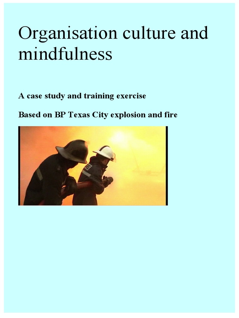 Organisation Culture & Mindfulness - BP Texas Case Study | PDF | Bp ...