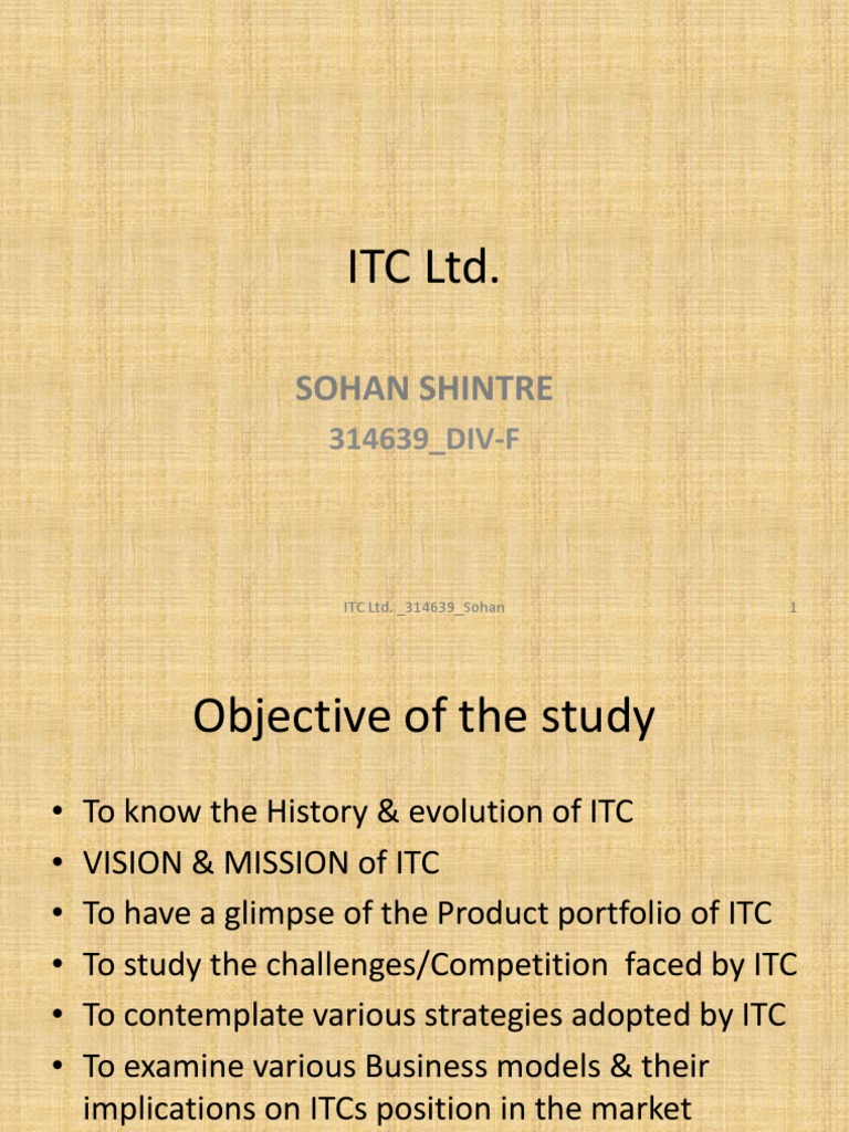 ITC History | PDF | Brand | Tobacco