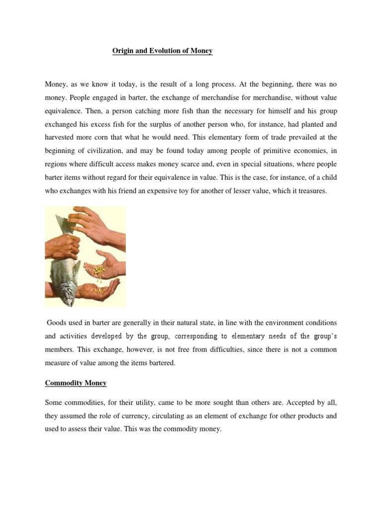 Origin and Evolution of Money | PDF | Coins | Banknote