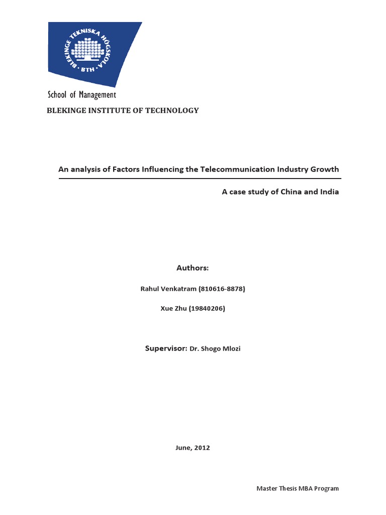 Indian Telecom Industry Analysis | PDF | Survey Methodology | Sampling (Statistics)