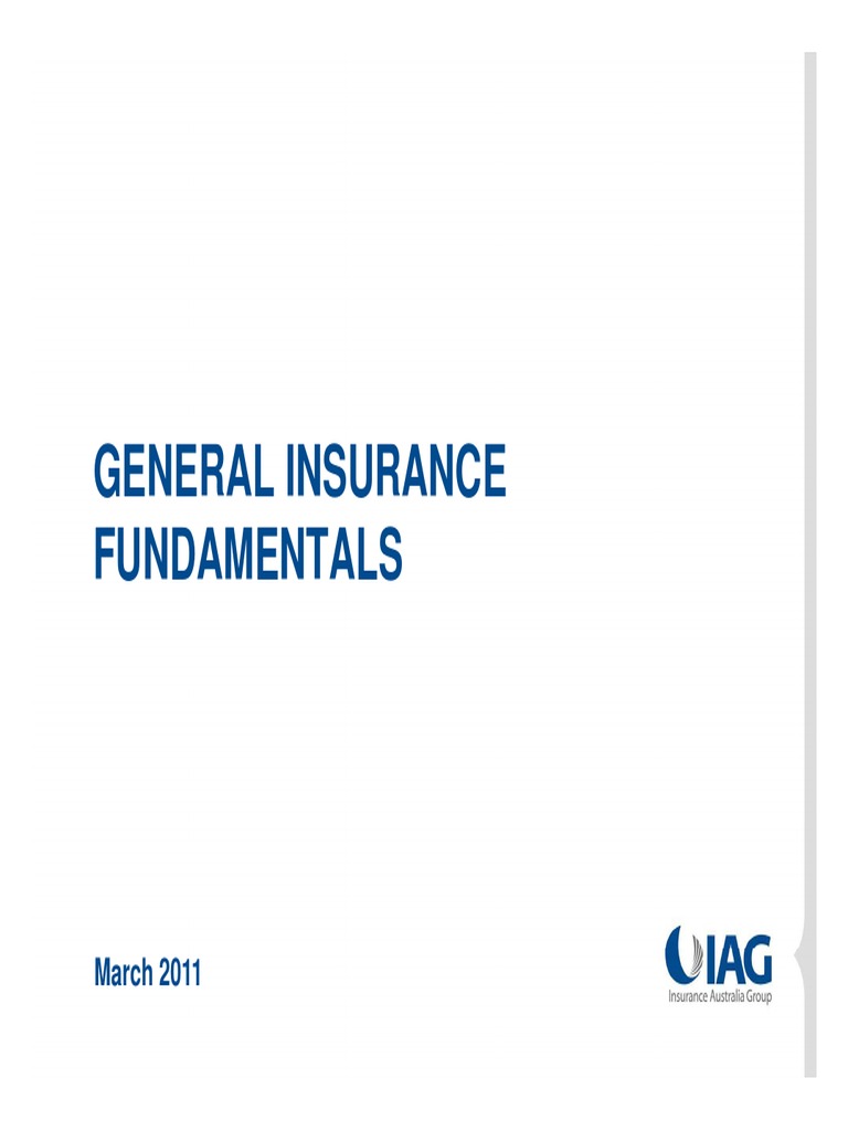 General Insurance Fundamentals Basics | PDF | Capital Requirement ...