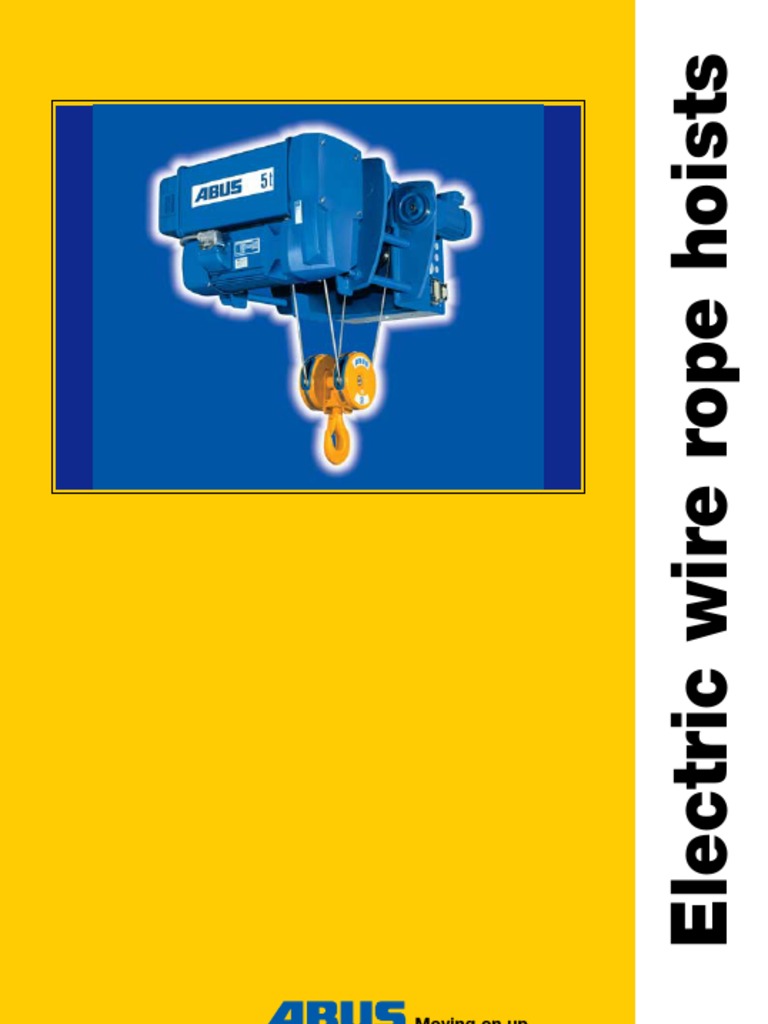 Wire Rope Hoist Austr | PDF | Crane (Machine) | Engines
