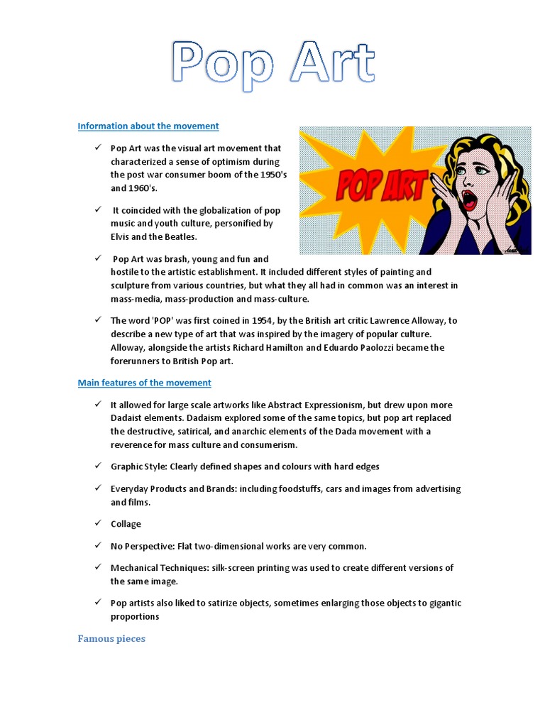 Pop Art | PDF | Art Media | Communication Design