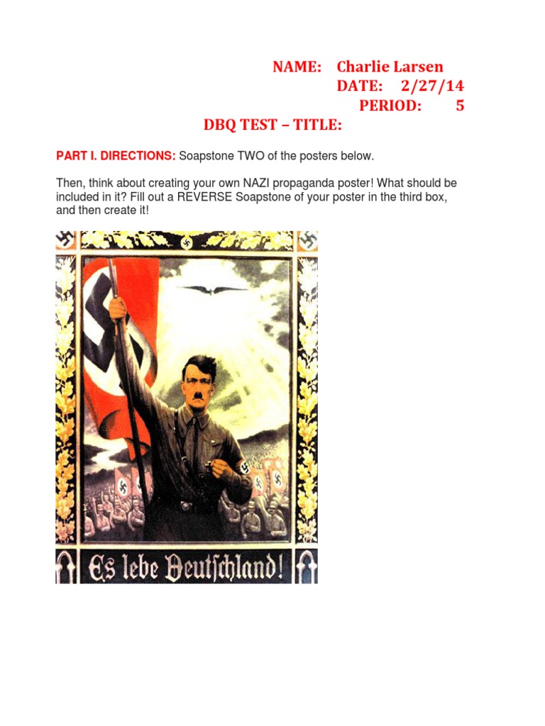 Nazi Propaganda Analysis Guide | PDF