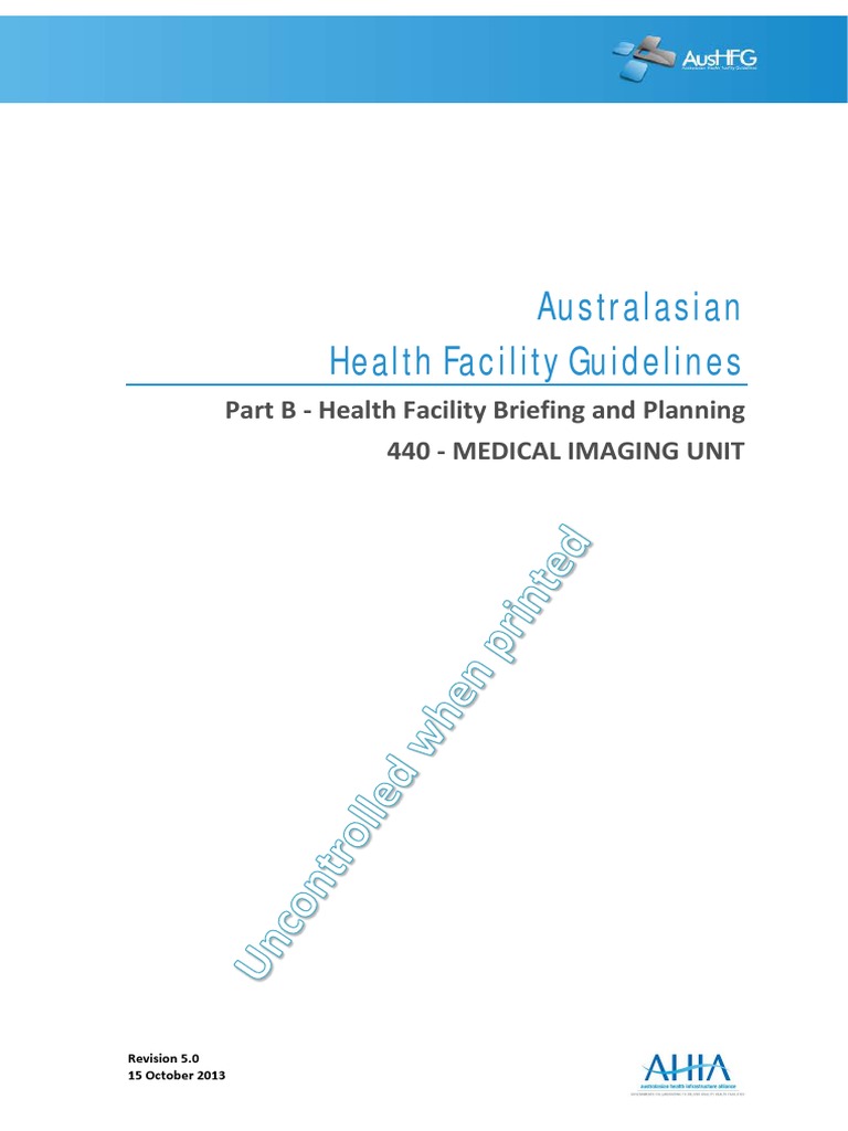 Australasian Health Facility Guidelines 2013 | PDF | Medical Imaging ...