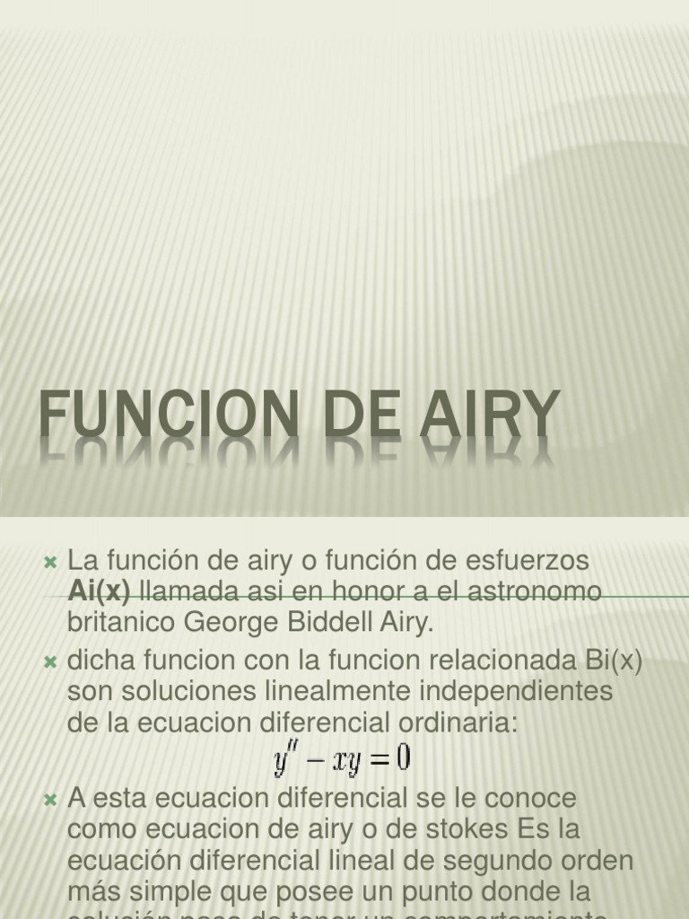 Funcion de Airy | PDF