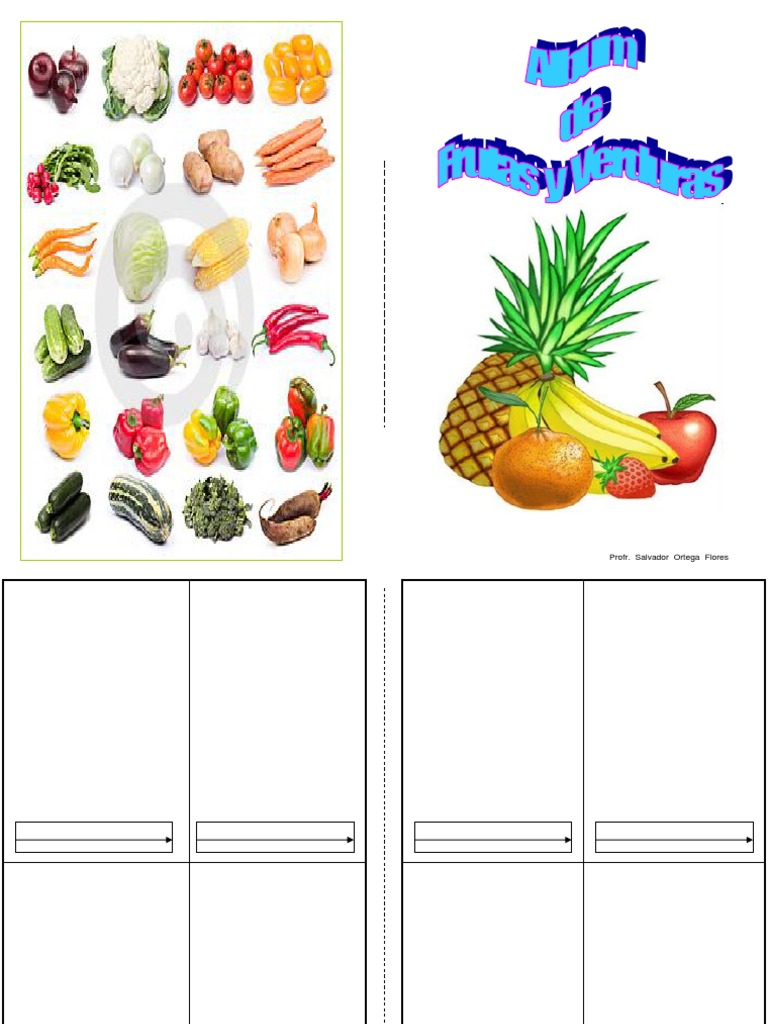 Album de Frutas y Verduras | PDF