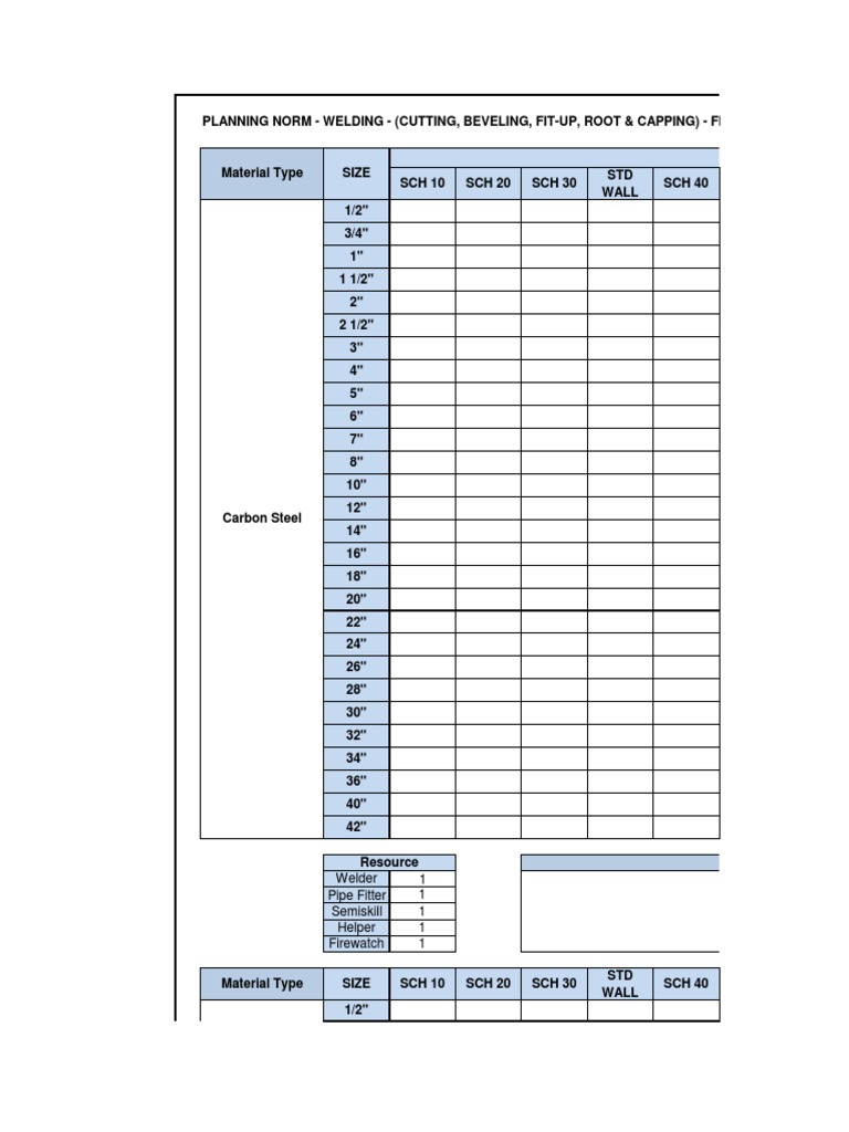 Welding Planning Norm | Pipe (Fluid Conveyance) | Electric Heating ...
