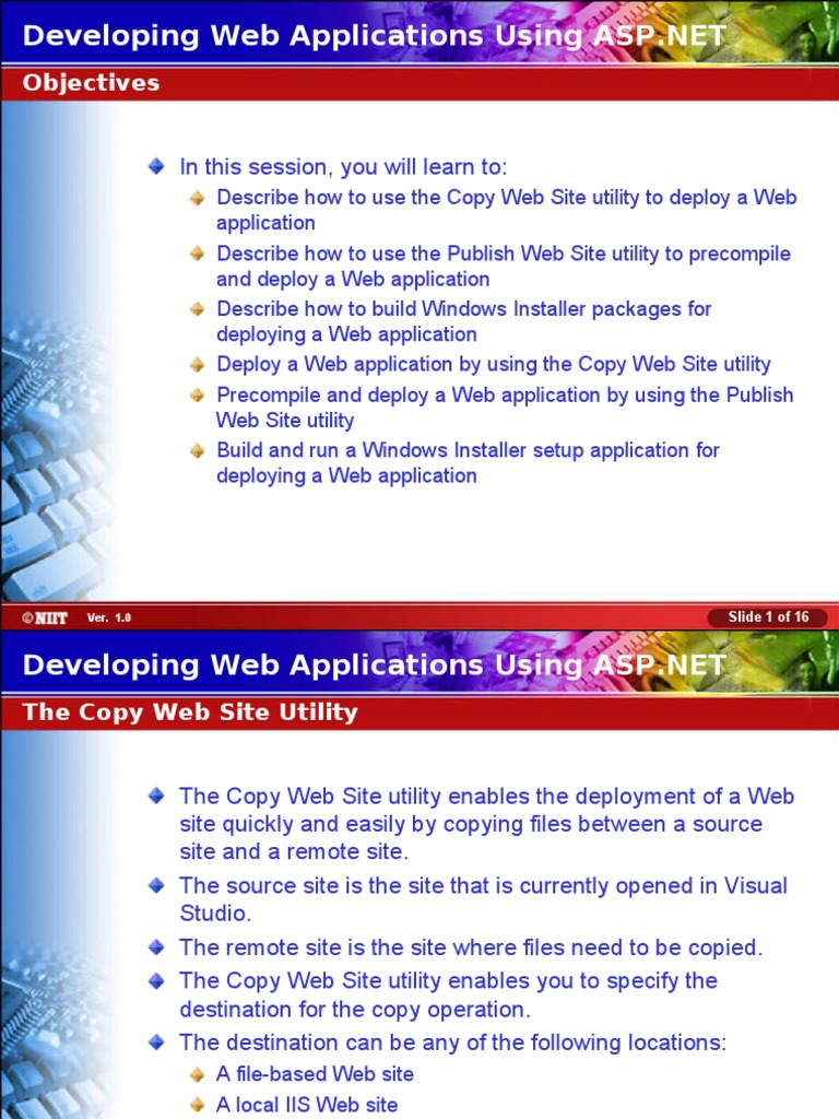 09 ASP - Net Session13 | PDF | Installation (Computer Programs) | Web Application