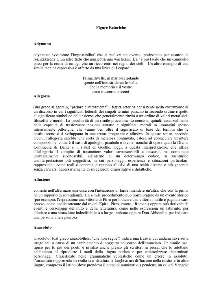 Figure Retoriche | PDF