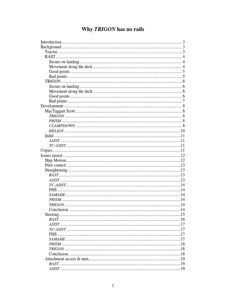 RAST Probe and Helicopter Rail Analysis | PDF | Landing Gear | Helicopter