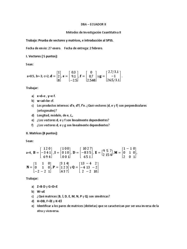 Prueba Matrices SPSS | PDF | Valores propios y vectores propios | Spss